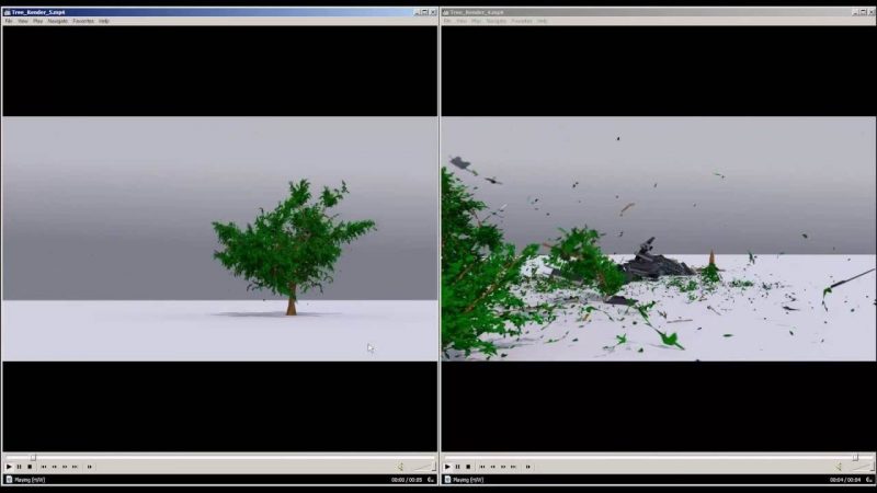 Houdini FX – Tree splinter tool asset