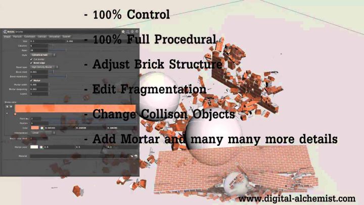Houdini FX – Brick Smasher asset – IDA I VFX