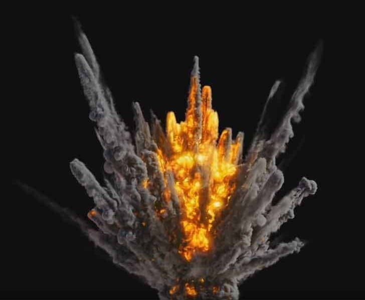 Houdini PyroFx - Elementar Strike Explosion Asset - Insect.Digital.Alchemy
