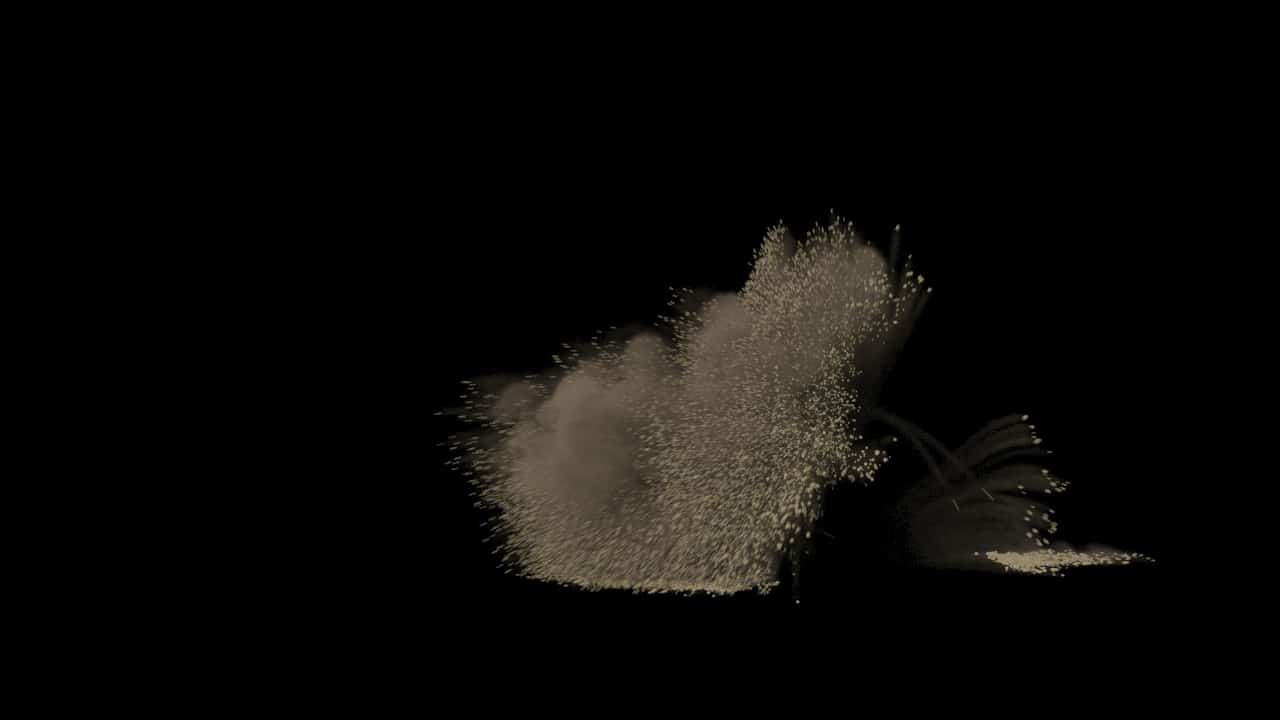Houdini Sand Explosion/ Impact Asset - Industrial.Digital.Alchemy I VFX