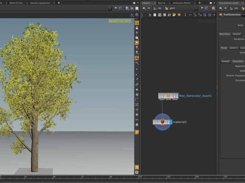 Houdini - Tree Generator Asset - Industrial.Digital.Alchemy I VFX