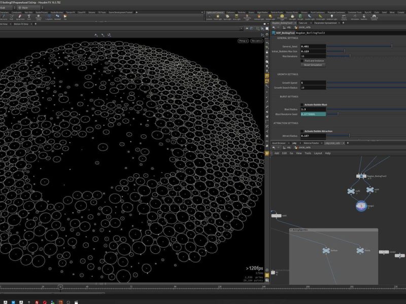 Boiling Tool - Houdini Asset (Circle Packing Algorithm) - Industrial ...
