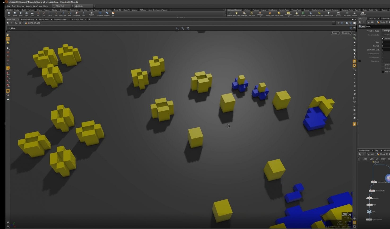 Cellular Automata Asset For Houdini – Game of Life - IDAVFX