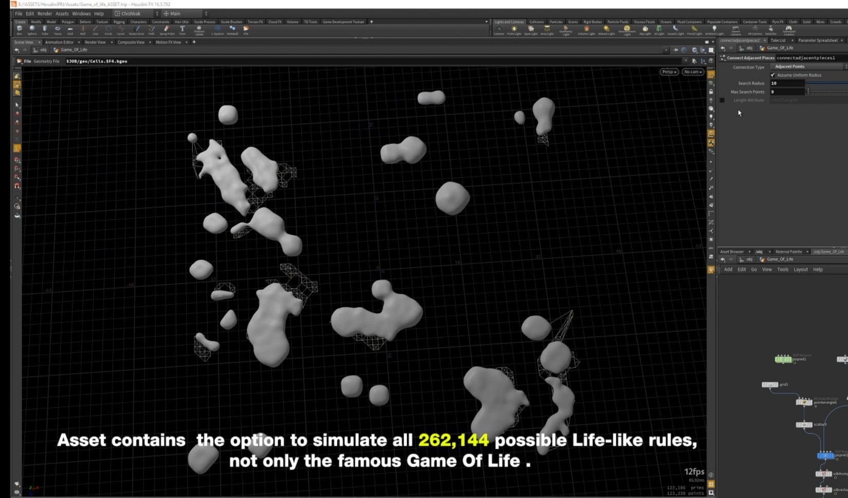Cellular Automata Asset For Houdini – Game of Life – IDA – VFX STUDIO