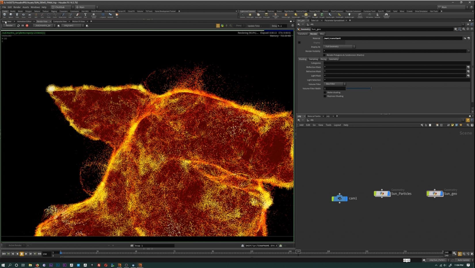 Houdini building Sun package assets - IDAVFX