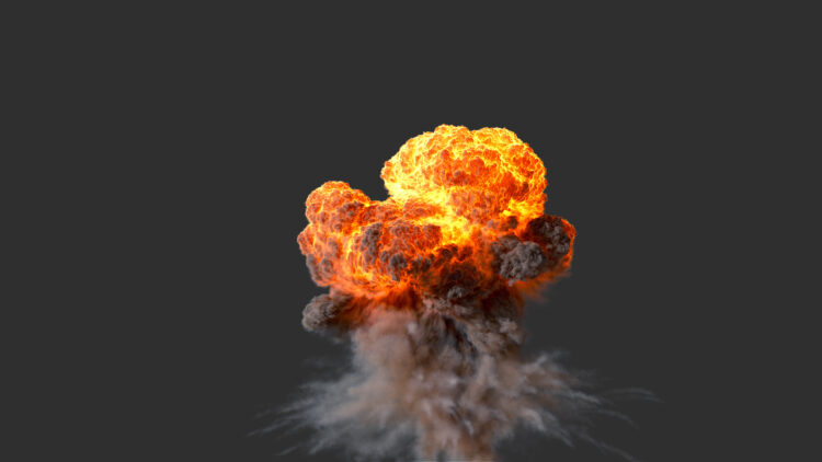 Houdini Explosion Asset – Spike Bomb asset – Industrial.Digital.Alchemy ...