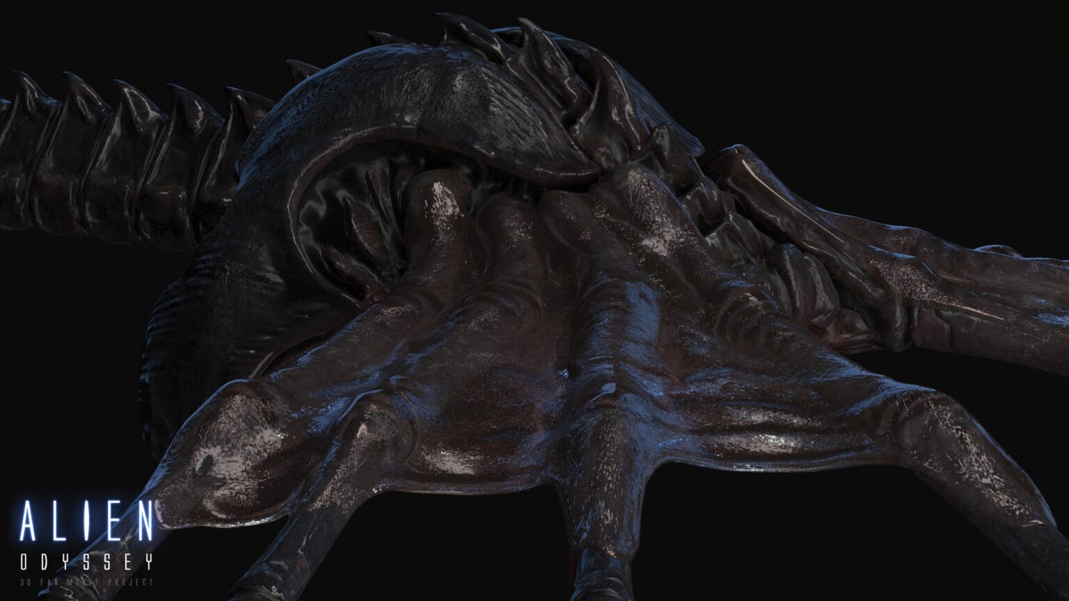 STL Facehugger Queen Model for Print – IDA – VFX STUDIO